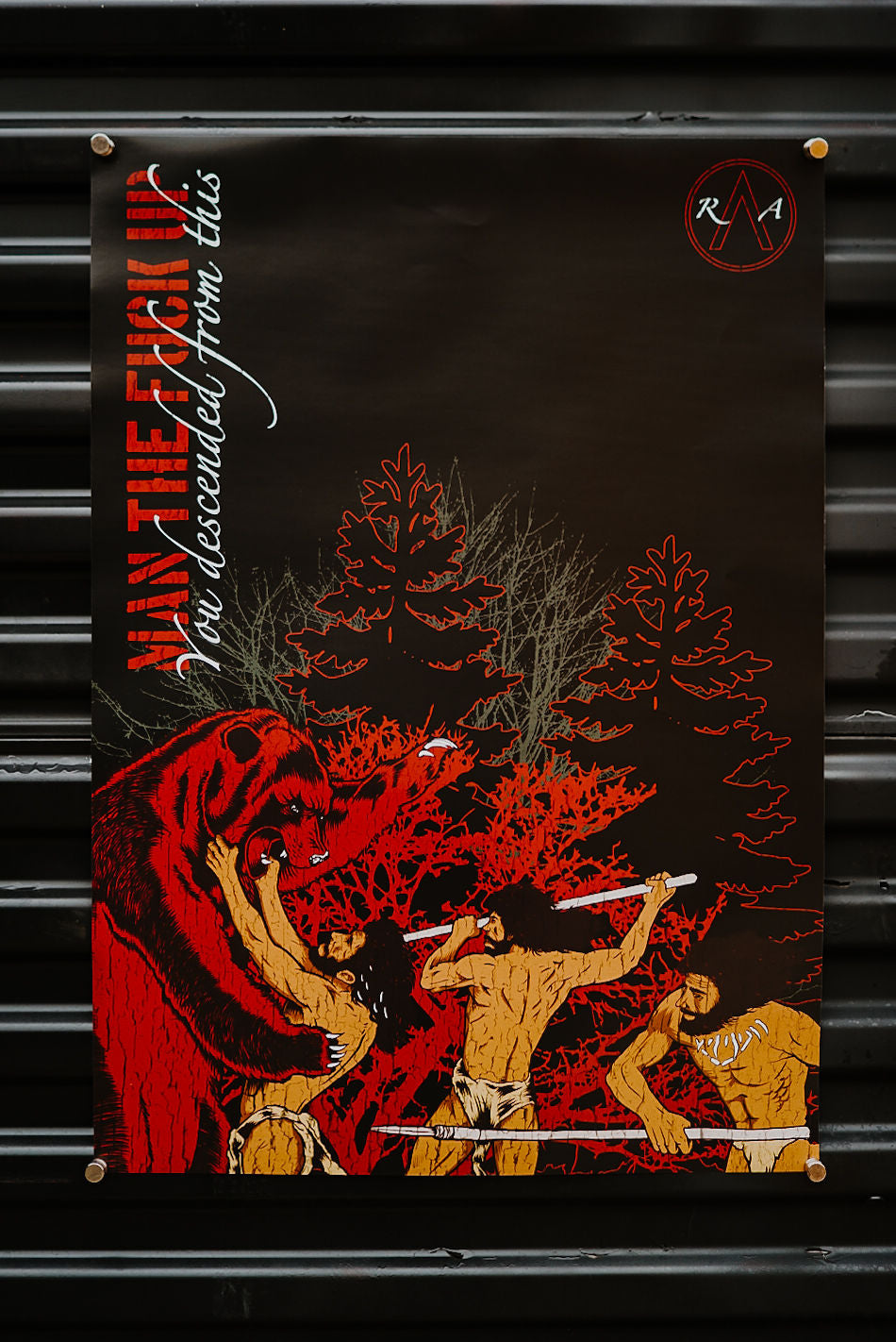 MAN UP Poster - Rogue American Apparel